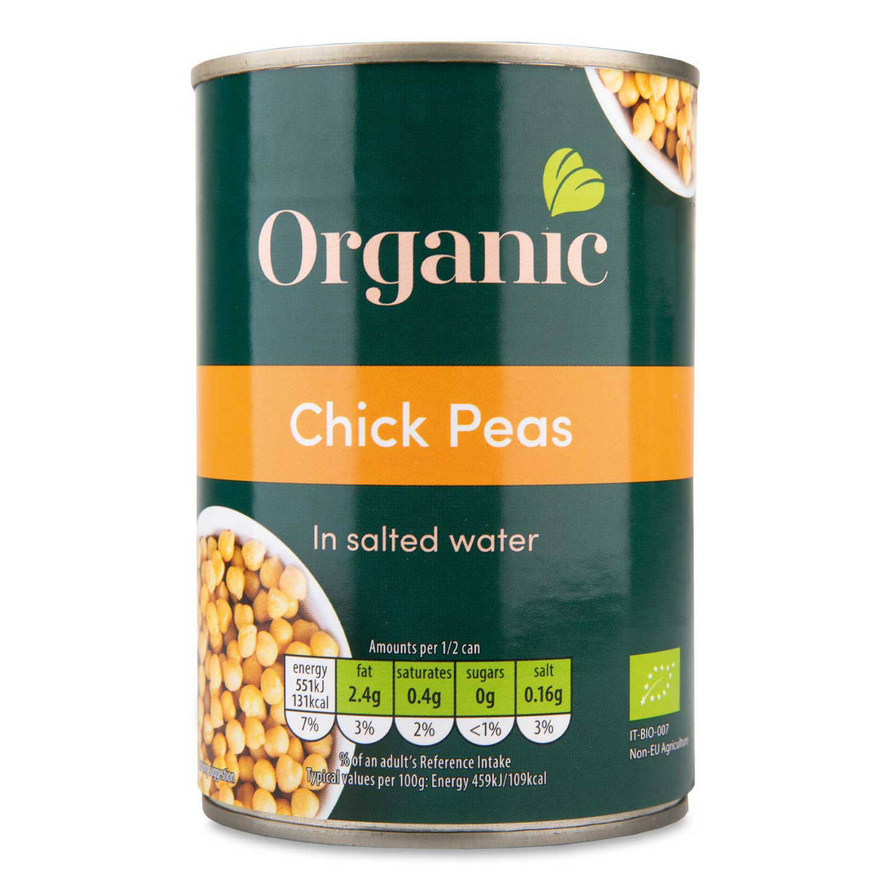 Organic Chick Peas in Salted Water | ALDI IE